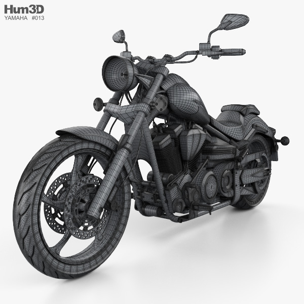 Yamaha Raider SCL 2013 3D model - Download Motorcycle on 3DModels.org