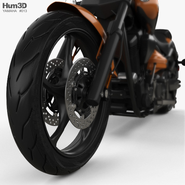 Yamaha Raider SCL 2013 3D model - Download Motorcycle on 3DModels.org