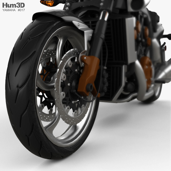 Yamaha VMax 2009 3D model - Download Motorcycle on 3DModels.org