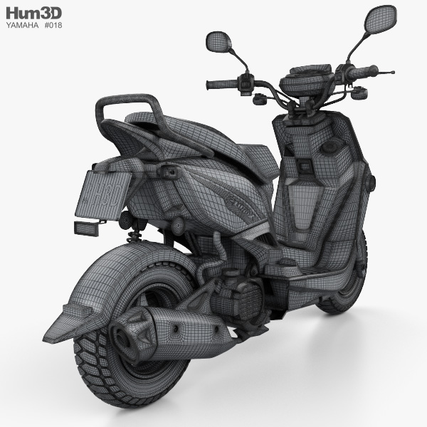 Yamaha Zuma 50 FX 2013 3D model - Download Motorcycle on 3DModels.org