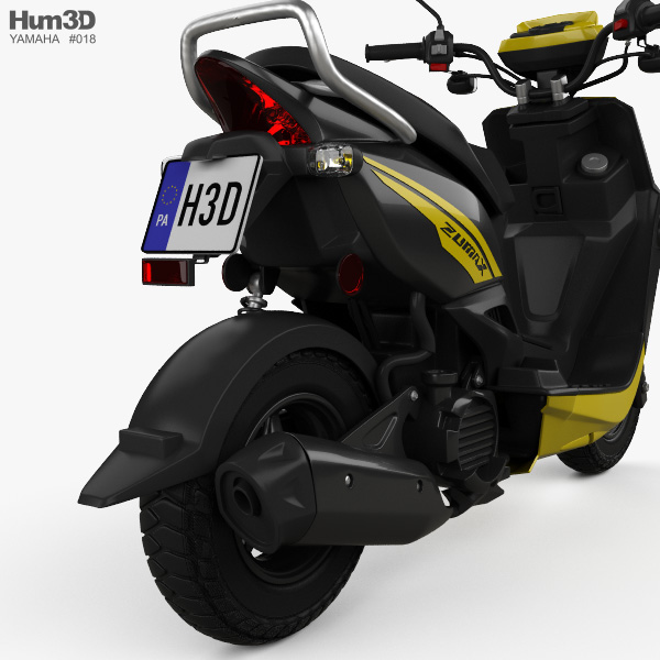 Yamaha Zuma 50 FX 2013 3D model - Download Motorcycle on 3DModels.org