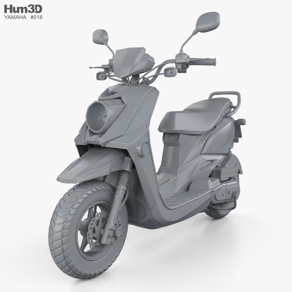 Yamaha Zuma 50 FX 2013 3D model - Download Motorcycle on 3DModels.org