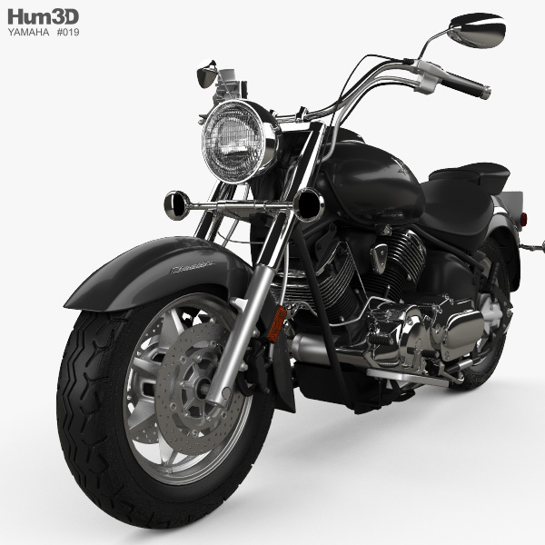 Yamaha V Star 1100 Classic 2000 3D model - Download Motorcycle on ...