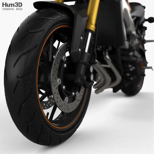 Yamaha MT-09 2014 3D model - Download Motorcycle on 3DModels.org