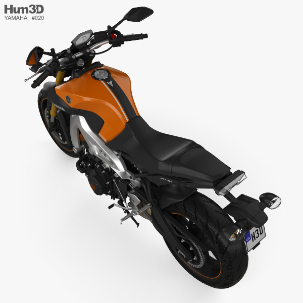Yamaha MT-09 2014 3D model - Download Motorcycle on 3DModels.org