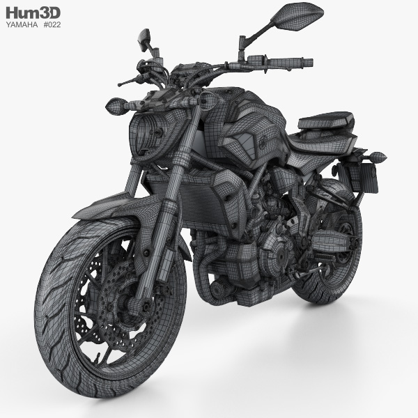 Yamaha MT-07 2015 Modelo 3D - Descargar Motocicletas on 3DModels.org