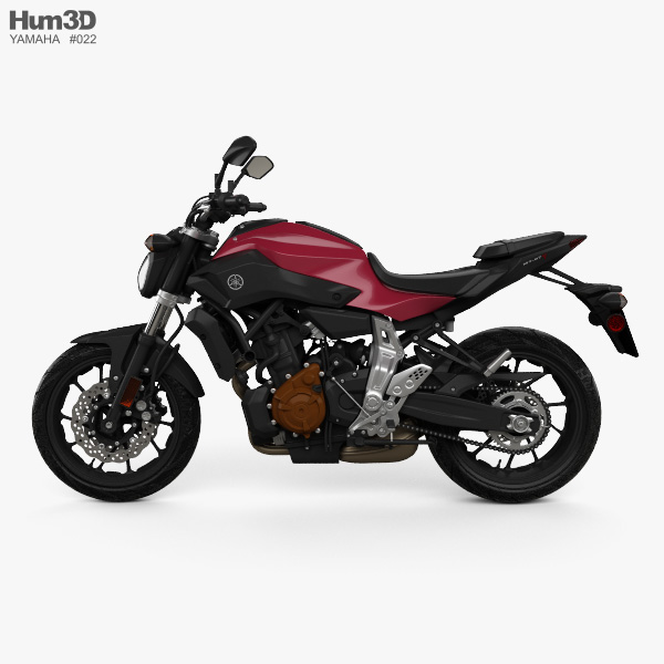Yamaha MT-07 2015 Modelo 3D - Descargar Motocicletas on 3DModels.org