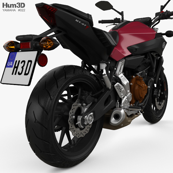 Yamaha MT-07 2015 Modelo 3D - Descargar Motocicletas on 3DModels.org