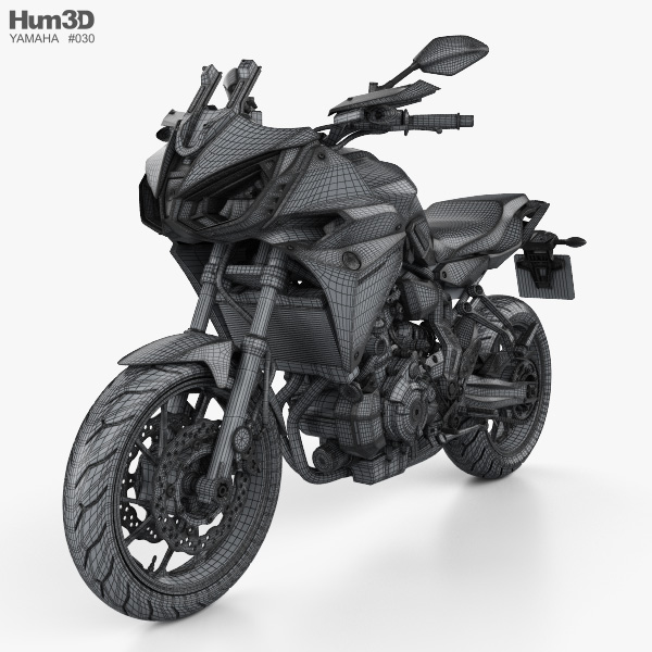 Yamaha MT-07 Tracer 2016 3D 모델 - 다운로드 모터사이클 on 3DModels.org