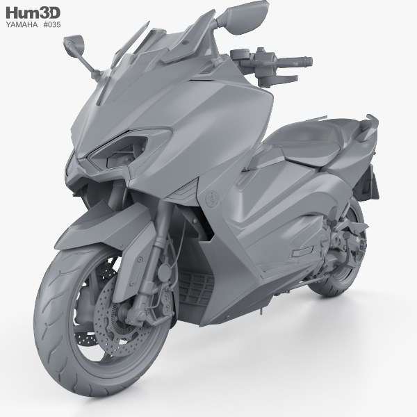 Yamaha TMAX 2017 Modelo 3D - Descargar Motocicletas activado 3DModels.org