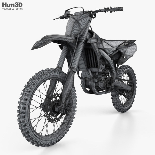 Yamaha YZ250F 2017 3D model - Download Motorcycle on 3DModels.org