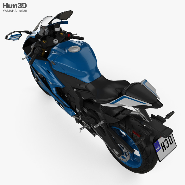 Yamaha R6 2017 3D model - Download Motorcycle on 3DModels.org
