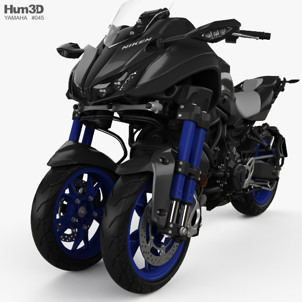Yamaha Niken 2018 3D model - Download Motorcycle on 3DModels.org