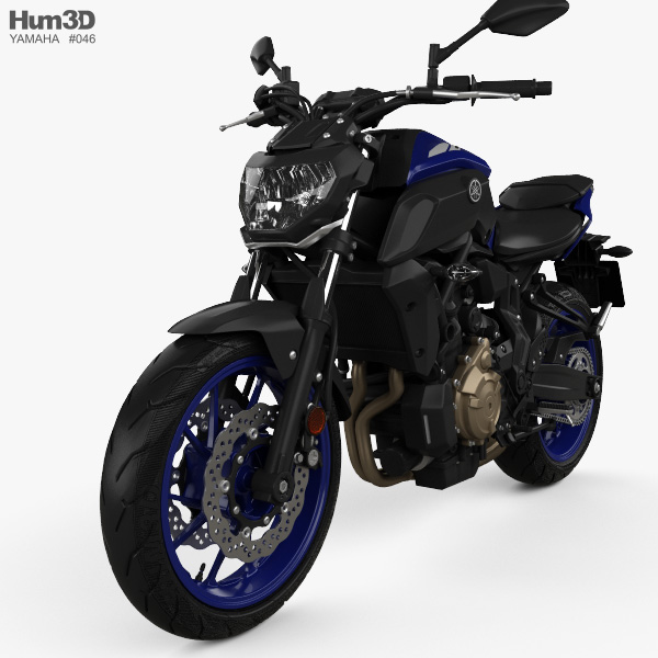 Yamaha MT-07 2018 3D model - Download Motorcycle on 3DModels.org