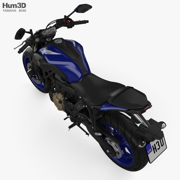 Yamaha MT-07 2018 Modelo 3D - Baixar Motocicletas no 3DModels.org