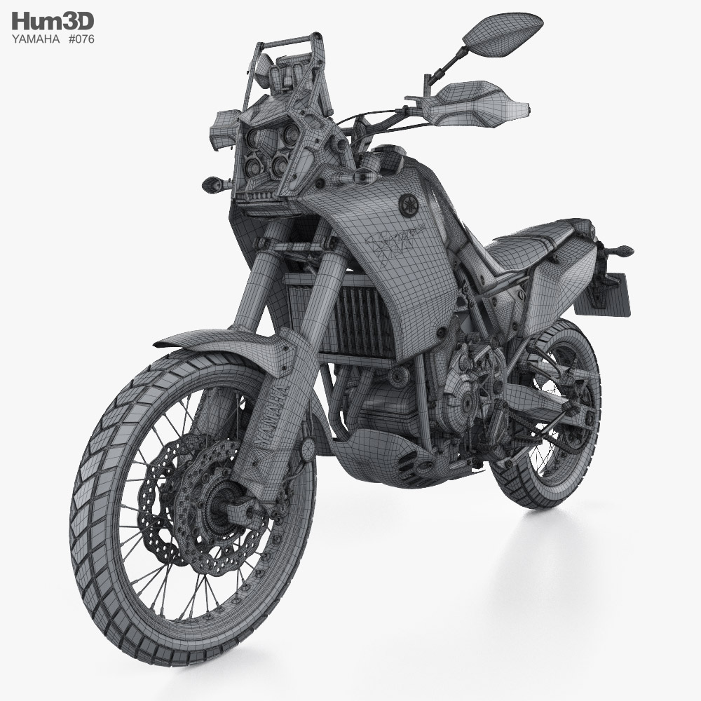 Yamaha Tenere 700 2021 3D model - Download Motorcycle on 3DModels.org