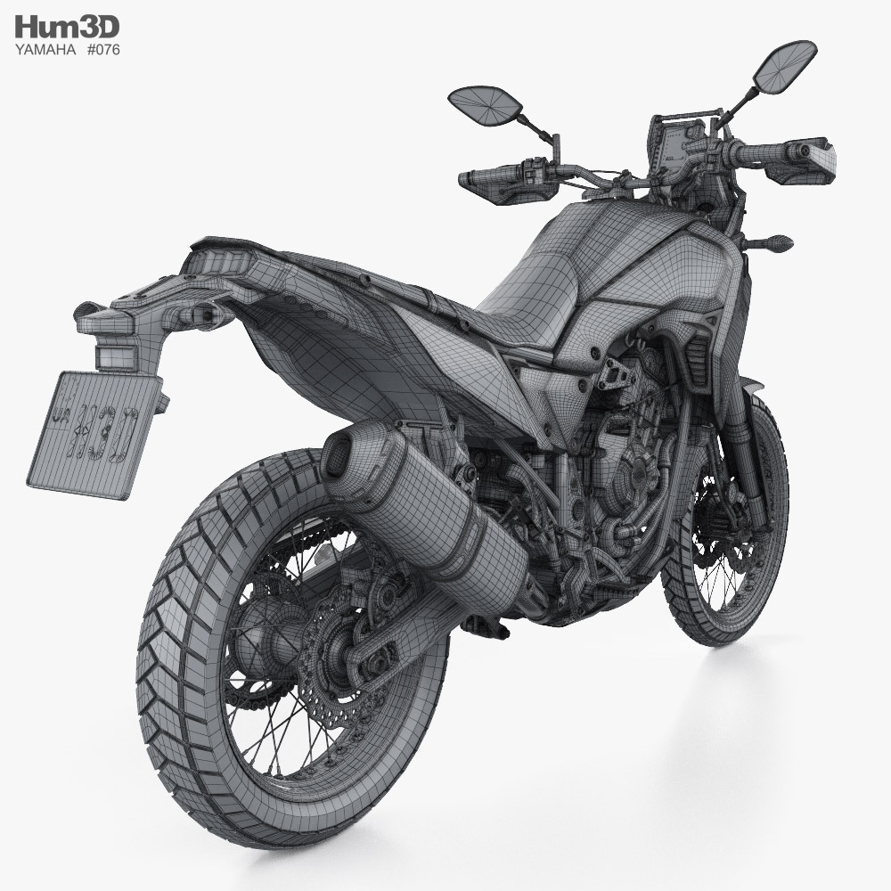 Yamaha Tenere 700 2021 3D model - Download Motorcycle on 3DModels.org