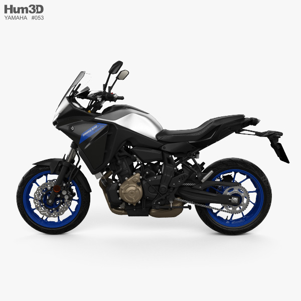 Yamaha Tracer 700 2020 3D model - Download Motorcycle on 3DModels.org