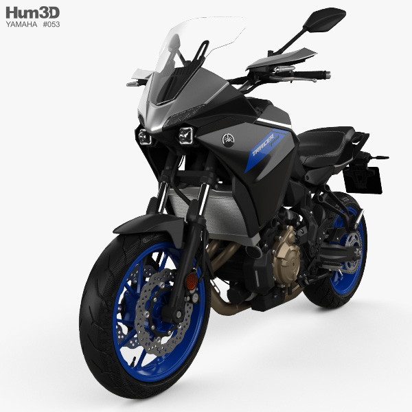 Yamaha Tracer 700 2020 3D model - Download Motorcycle on 3DModels.org