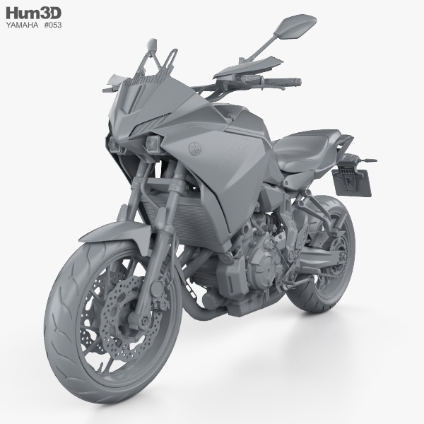 Yamaha Tracer 700 2020 3D model - Download Motorcycle on 3DModels.org