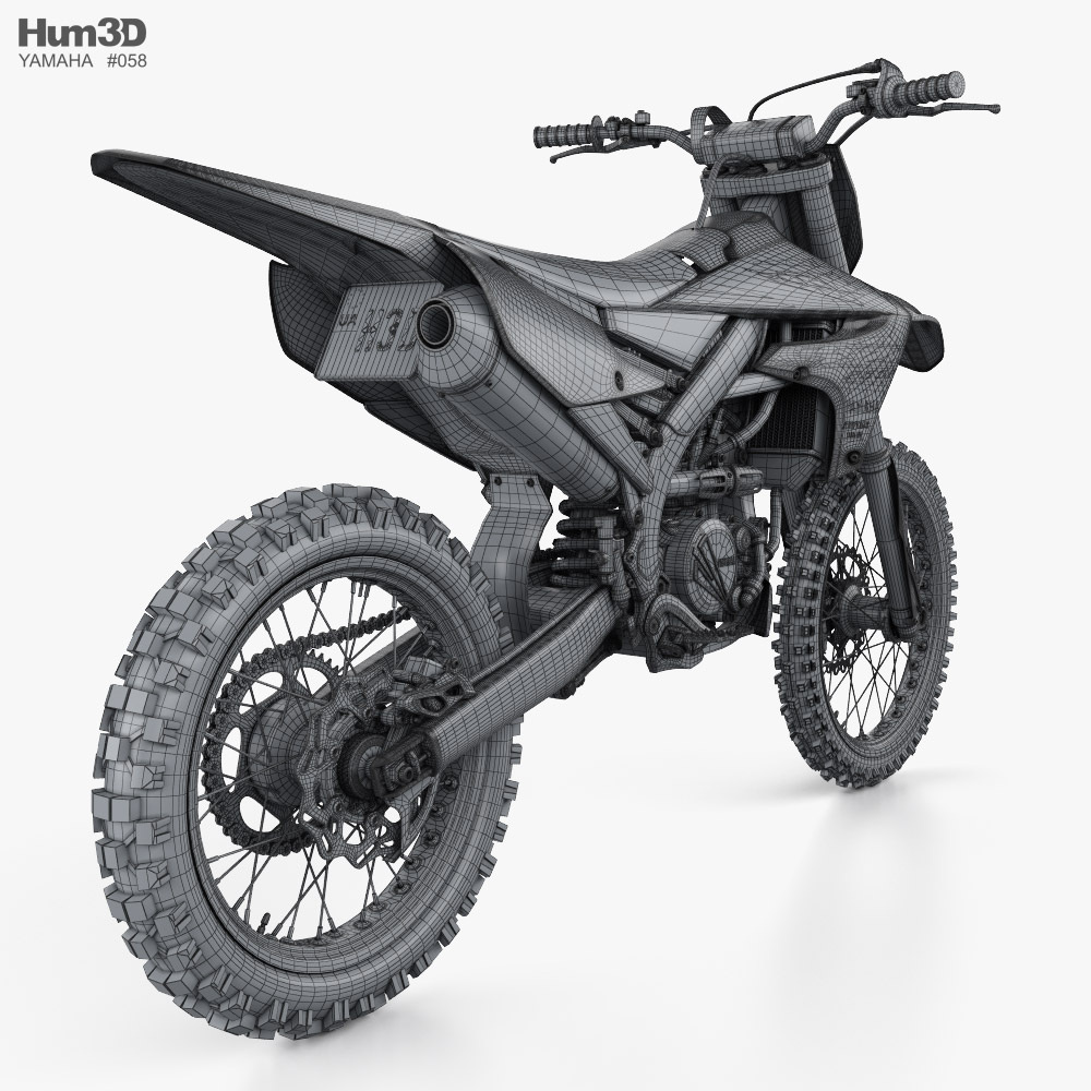 Yamaha YZ250F 2020 3D model - Download Motorcycle on 3DModels.org
