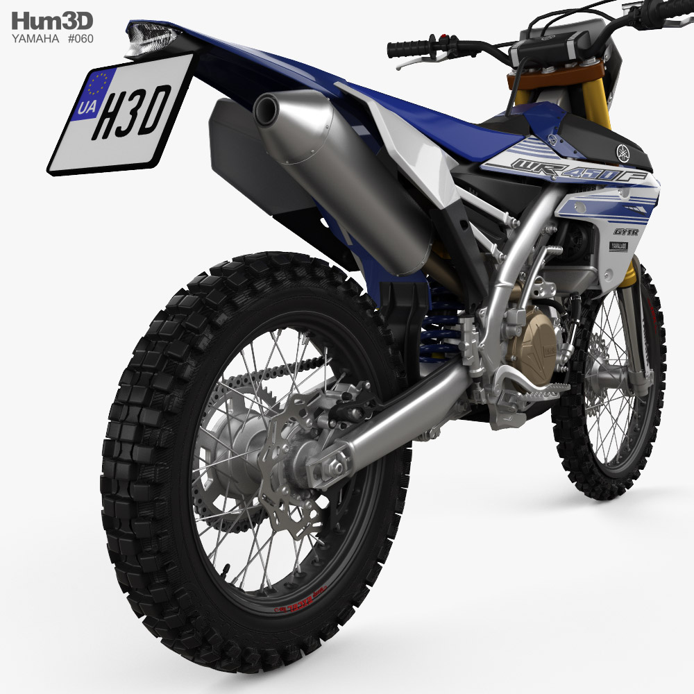 Yamaha WR450F 2016 3D model - Download Motorcycle on 3DModels.org
