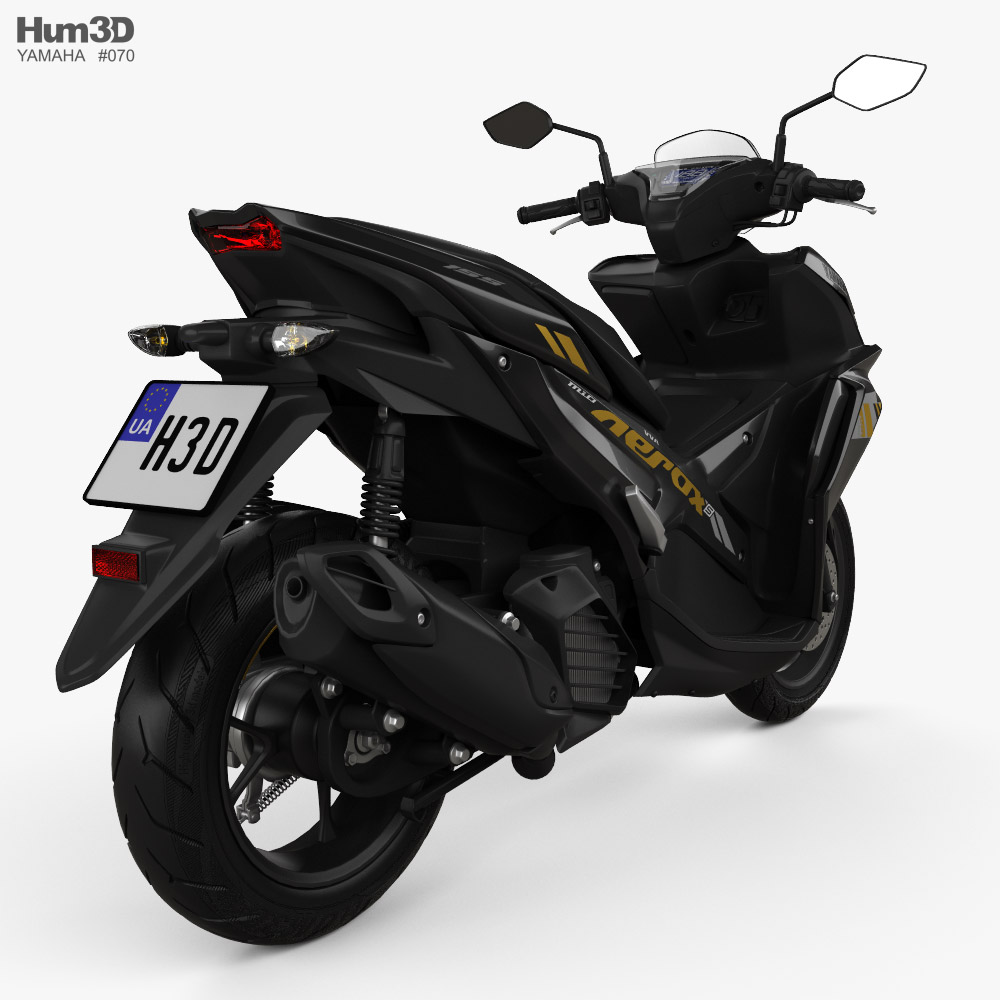 Yamaha Aerox 155 2021 3D model - Download Motorcycle on 3DModels.org