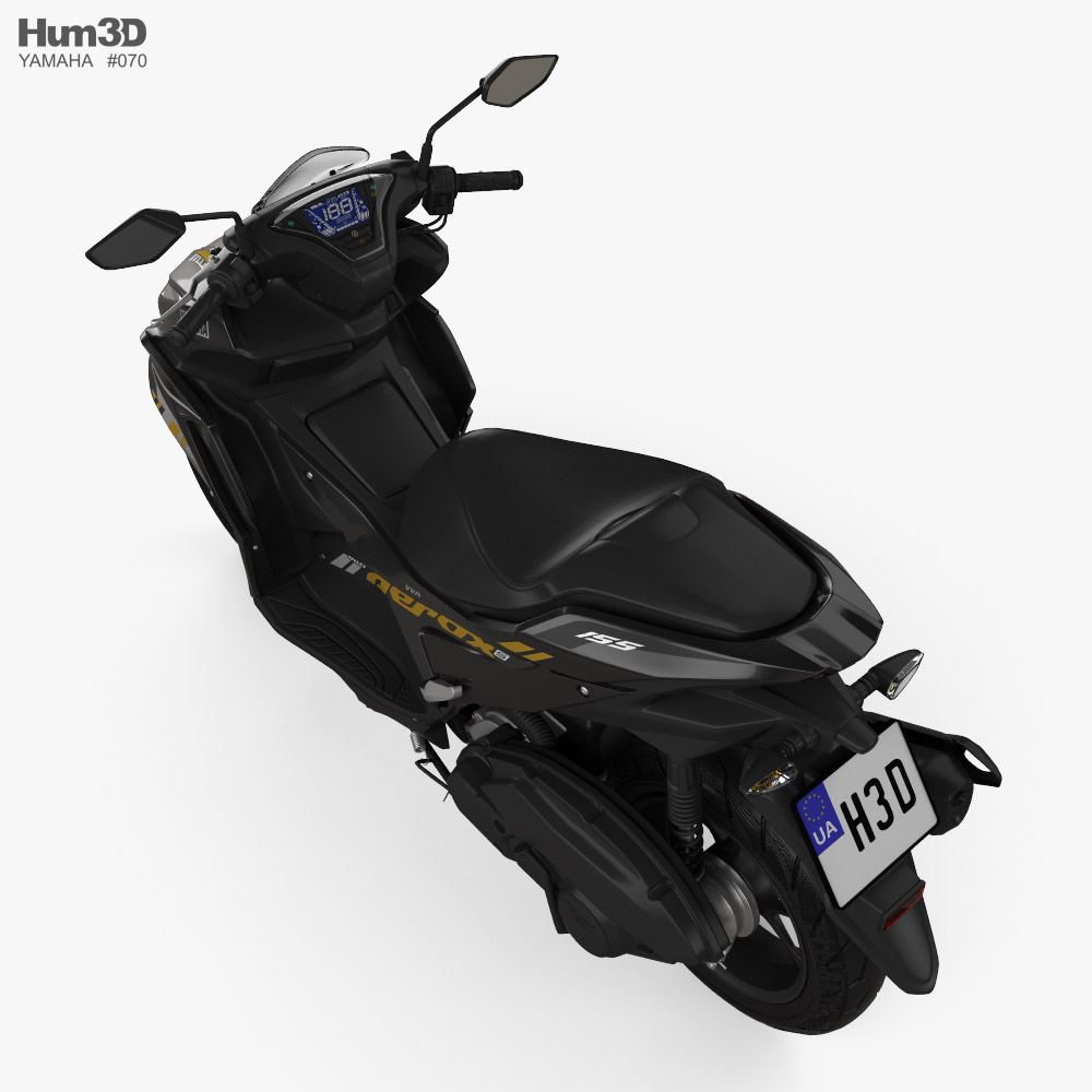 Yamaha Aerox 155 2021 3D model - Download Motorcycle on 3DModels.org
