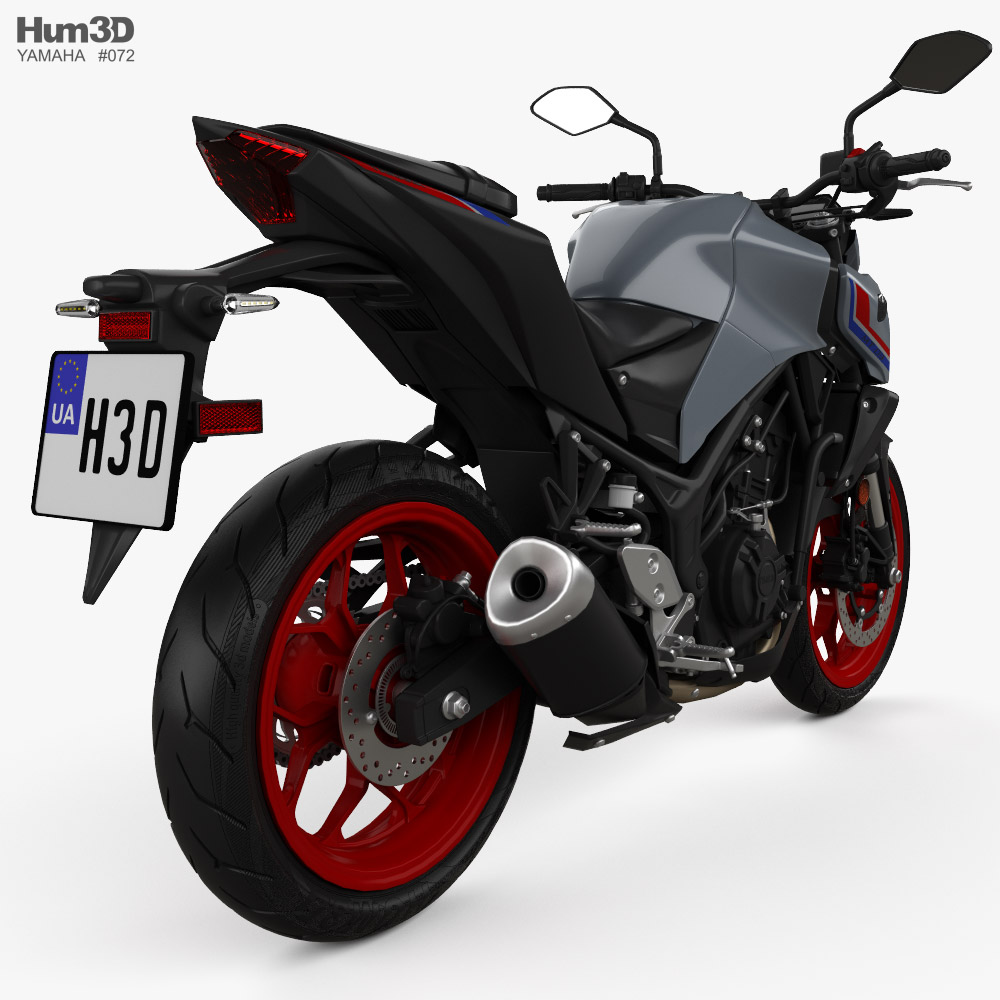 Yamaha MT-03 2021 3D 모델 - 다운로드 모터사이클 on 3DModels.org