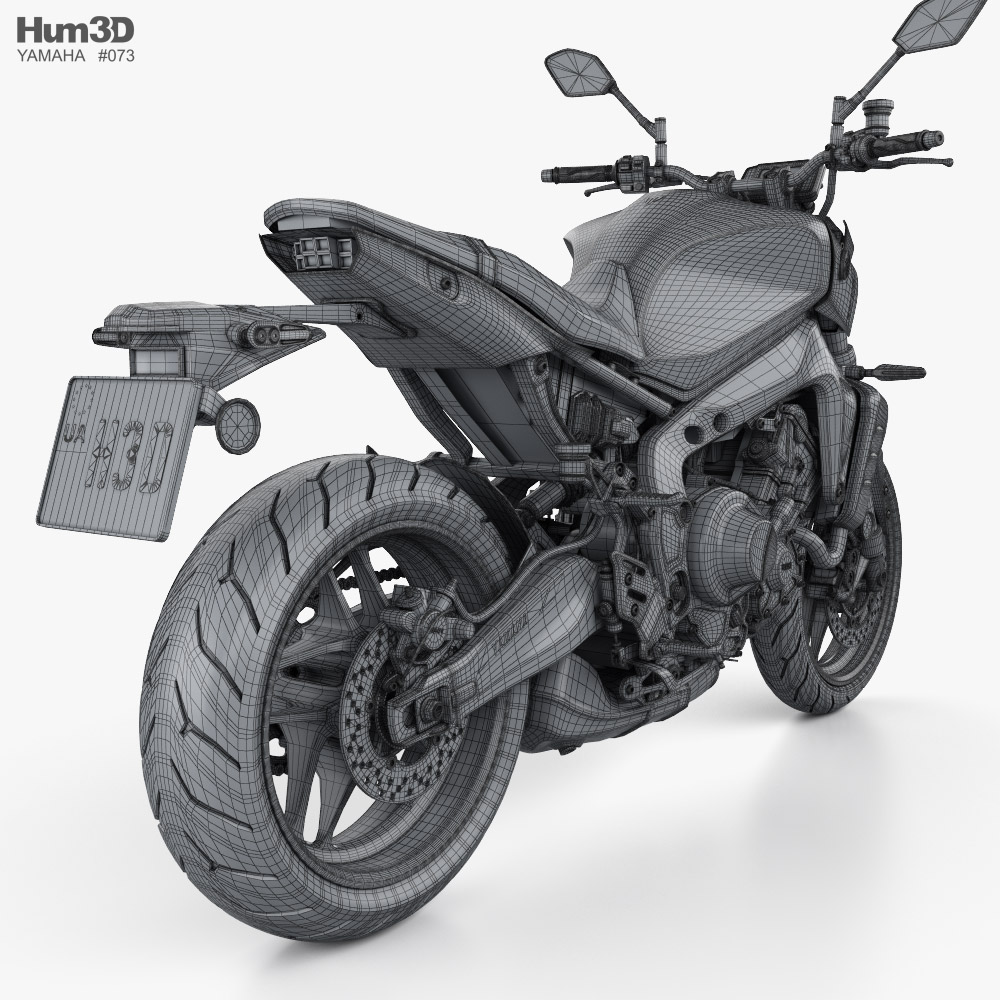 Yamaha MT-09 2021 3D model - Download Motorcycle on 3DModels.org