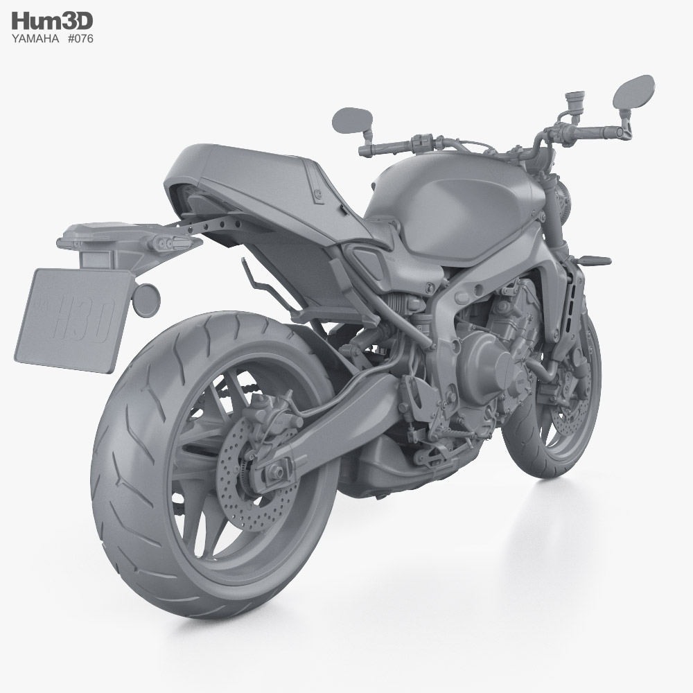 Yamaha XSR900 2025 3D model - Download Motorcycle on 3DModels.org