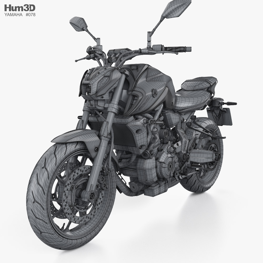 Yamaha MT-07 2025 3D model - Download Motorcycle on 3DModels.org