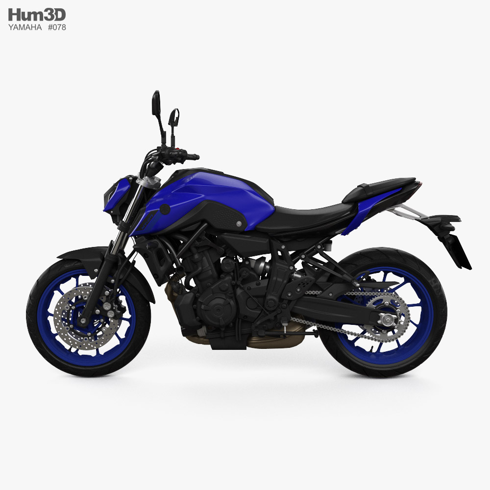 Yamaha MT-07 2025 Modelo 3D - Descargar Motocicletas activado 3DModels.org