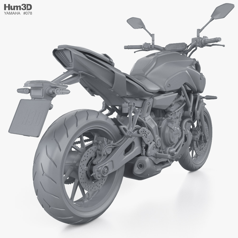 Yamaha MT-07 2025 Modelo 3D - Descargar Motocicletas activado 3DModels.org