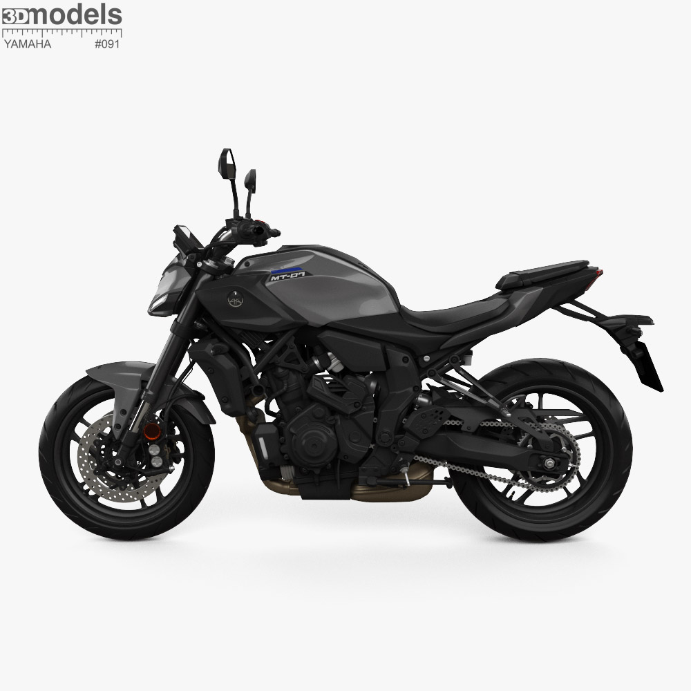 Yamaha MT-07 2025 3D模型 - 下载 摩托車 on 3DModels.org