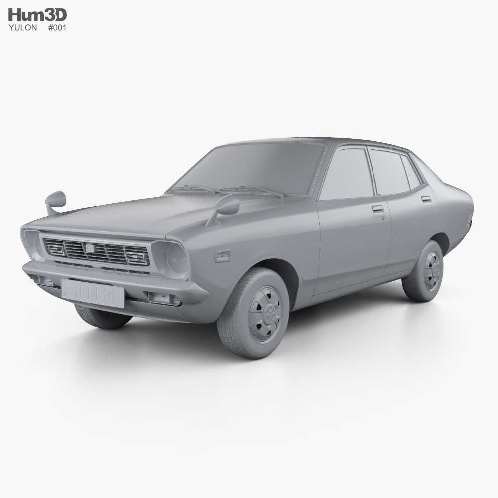 Yulon 1200 YLN-301 1973 3D model - Download Sedan on 3DModels.org