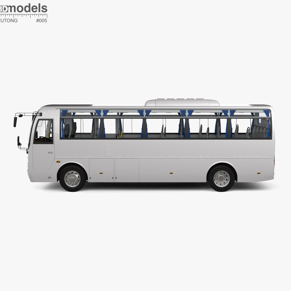 Yutong ZK5110XLH Bus with HQ interior 2024 3D model - Download Bus on ...