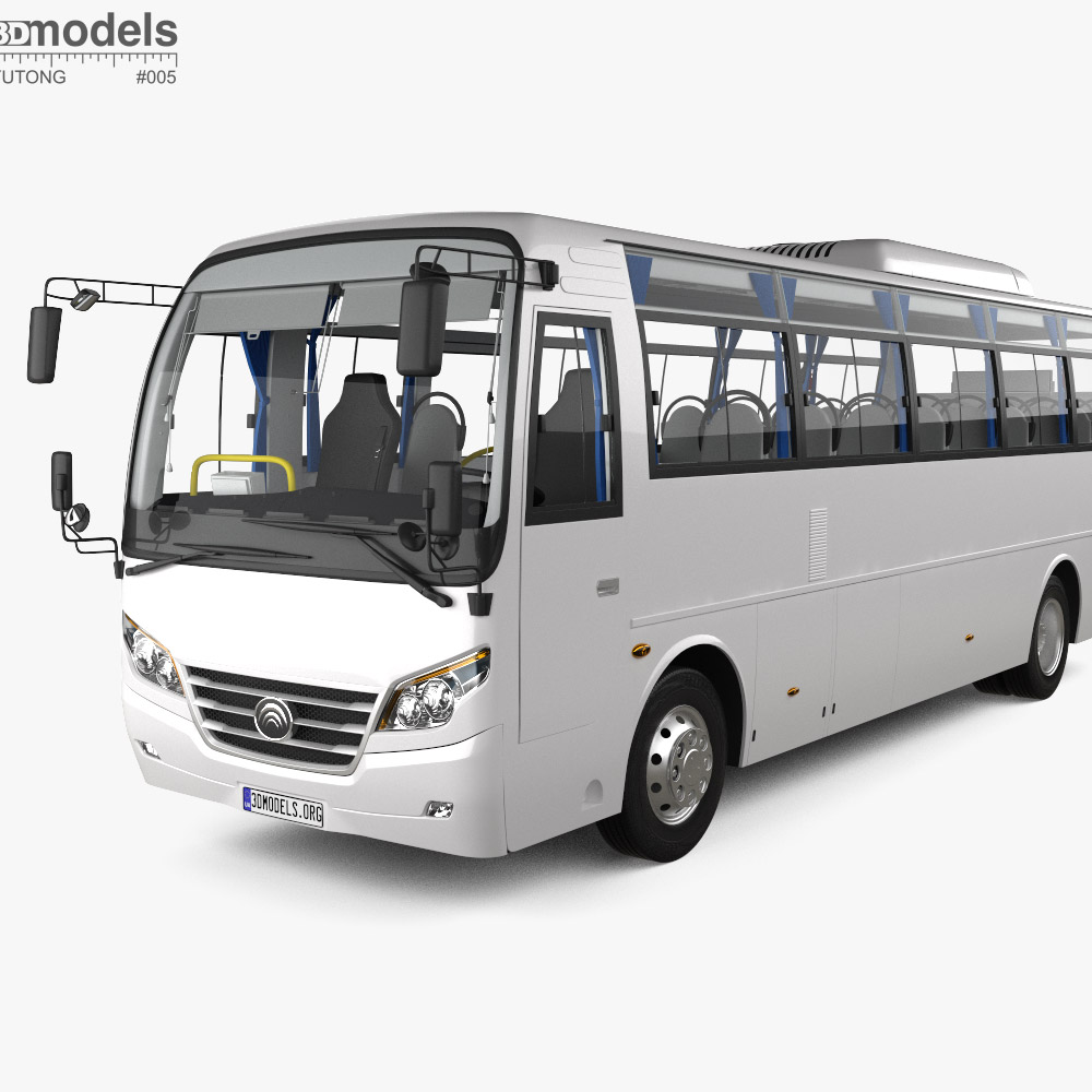 Yutong ZK5110XLH Bus with HQ interior 2024 3D model - Download Bus on ...