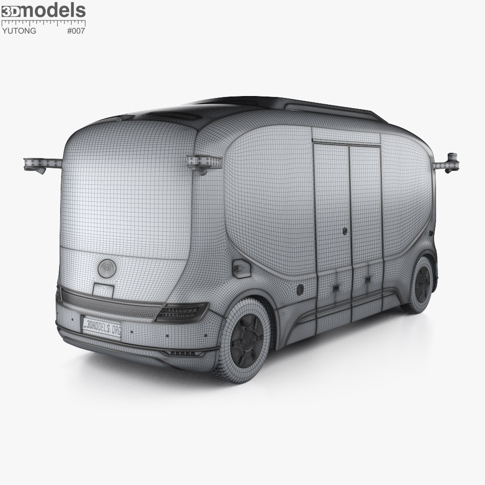 Yutong Xiaoyu Autonomous Bus 2025 3D model - Download Bus on 3DModels.org