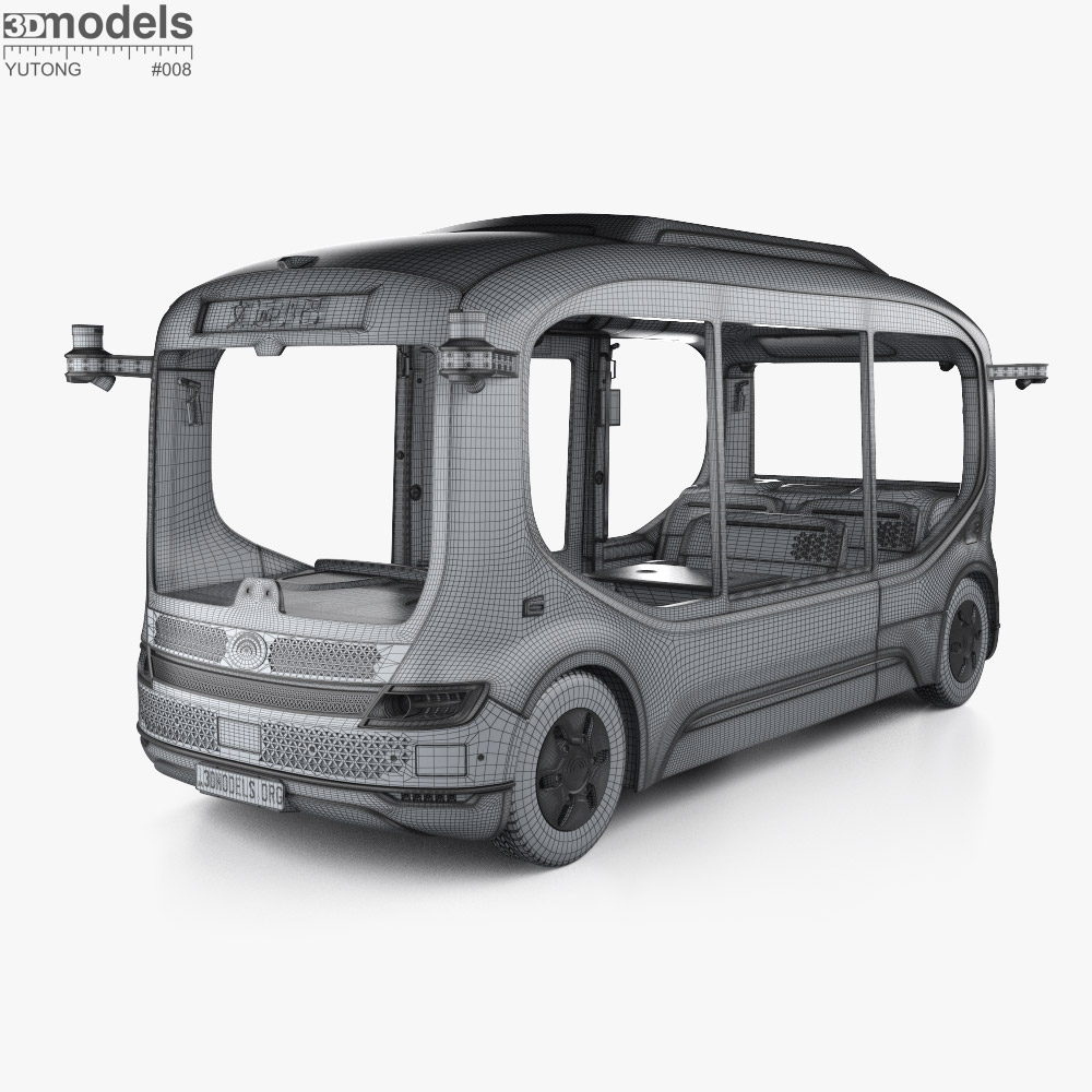 Yutong Xiaoyu Autonomous Bus 인테리어 가 있는 2025 3D 모델 - 다운로드 버스 on 3DModels.org