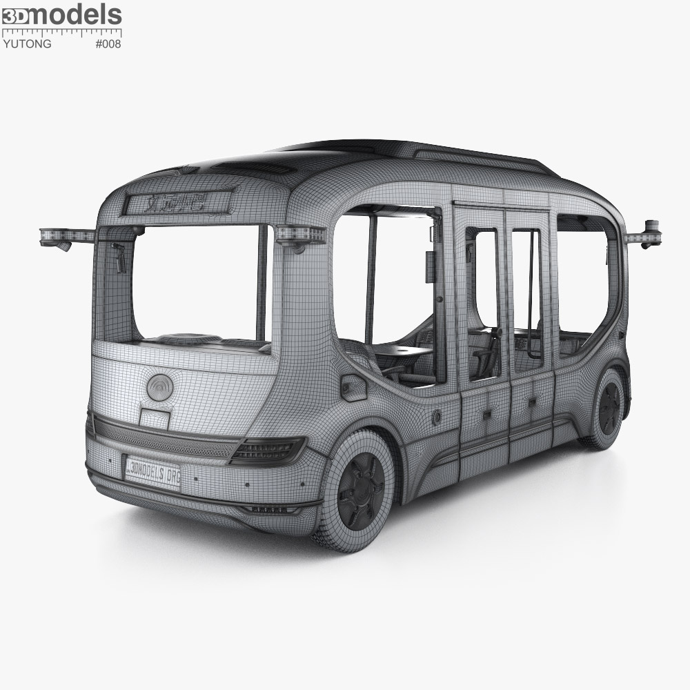 Yutong Xiaoyu Autonomous Bus 인테리어 가 있는 2025 3D 모델 - 다운로드 버스 on 3DModels.org
