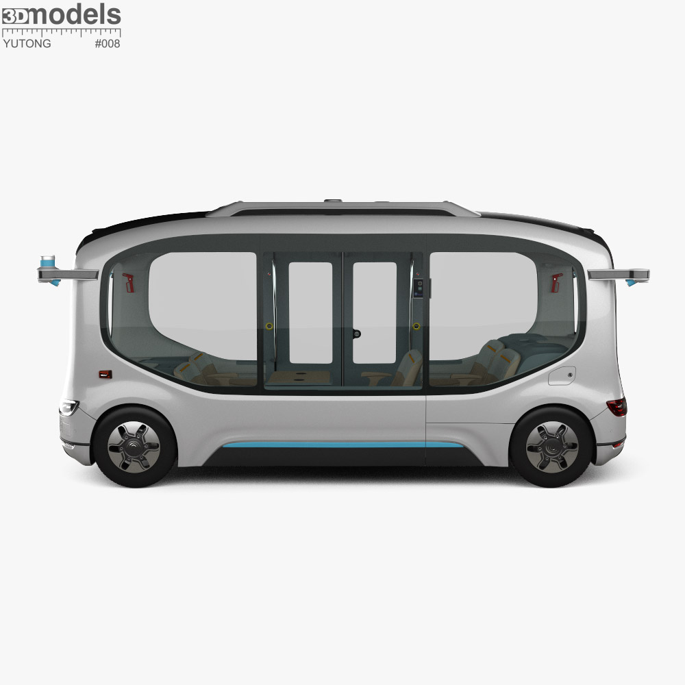Yutong Xiaoyu Autonomous Bus 인테리어 가 있는 2025 3D 모델 - 다운로드 버스 on 3DModels.org