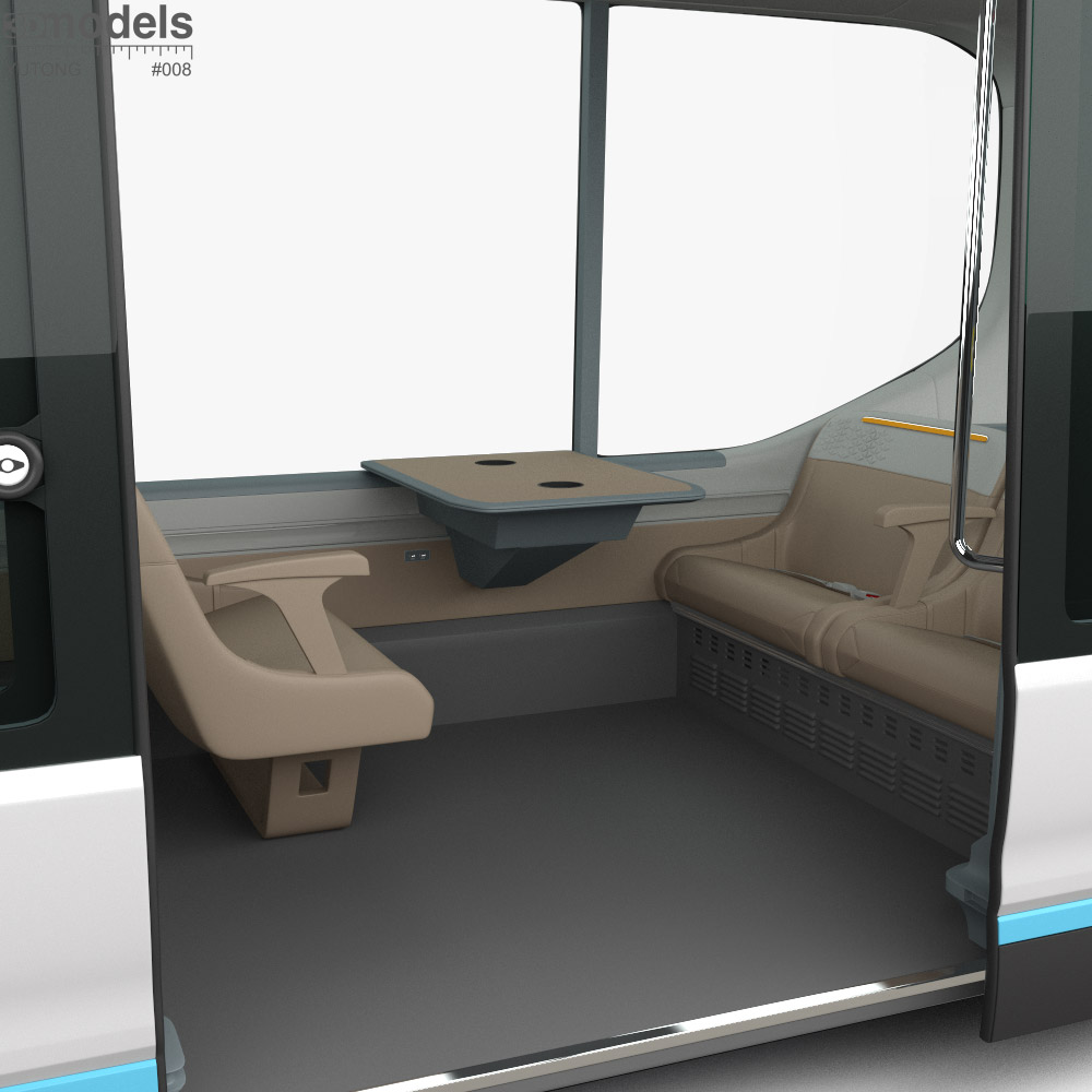 Yutong Xiaoyu Autonomous Bus 인테리어 가 있는 2025 3D 모델 - 다운로드 버스 on 3DModels.org