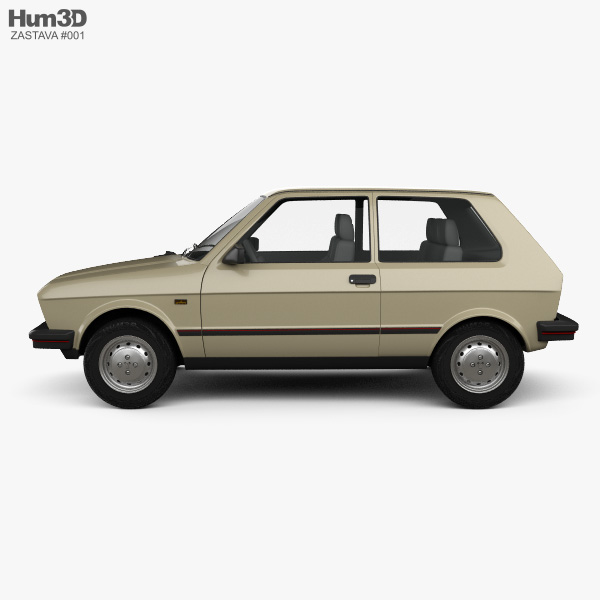 Zastava Yugo 45 1980 3D model - Download Hatchback on 3DModels.org