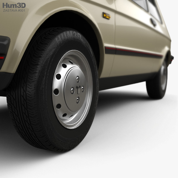 Zastava Yugo 45 1980 3D model - Download Hatchback on 3DModels.org