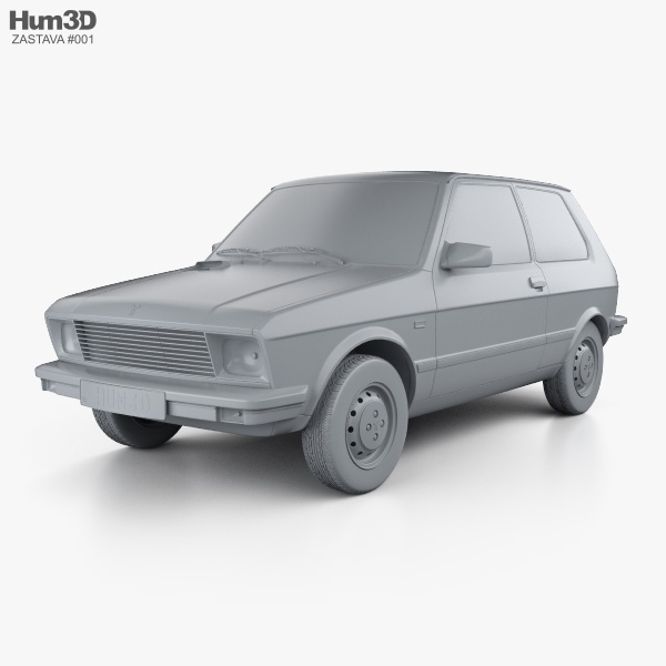 Zastava Yugo 45 1980 3D model - Download Hatchback on 3DModels.org