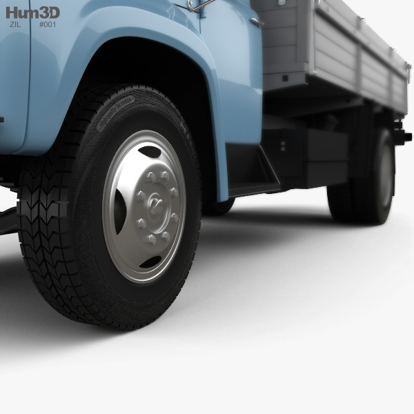 ZIL 130 Flatbed Truck 1964 3D model - Download Truck on 3DModels.org