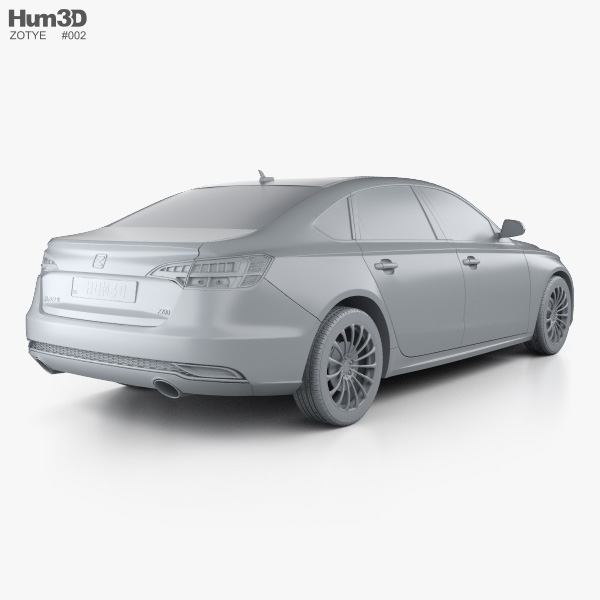Zotye Z700 2018 3D model - Download Sedan on 3DModels.org