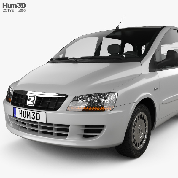 Zotye Multiplan 2013 3D model - Download Van on 3DModels.org