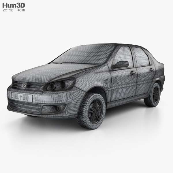Zotye Z200 2014 3D model - Download Sedan on 3DModels.org